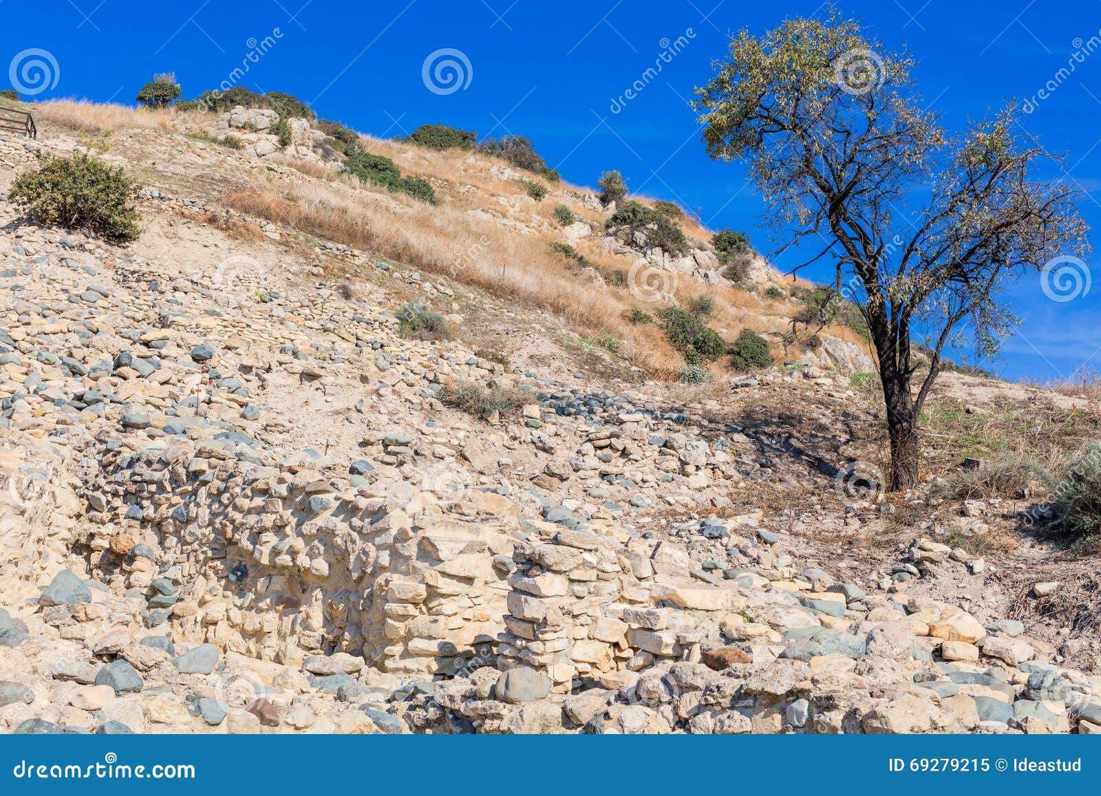 Khirokitia Archaeological Site Cyprus Stock Image - Image of ...