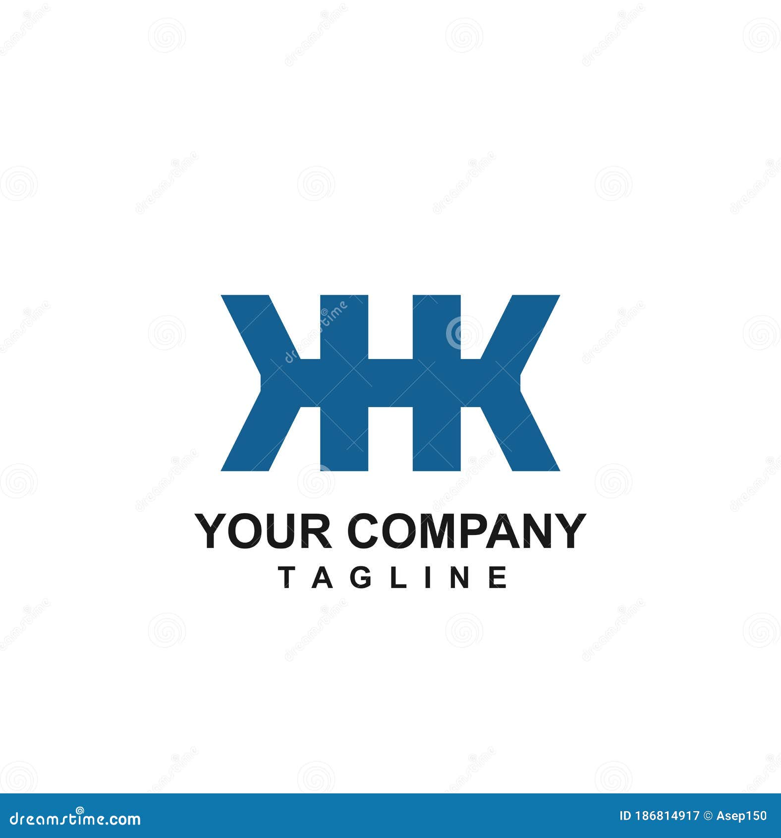 KHK, HKK, HK, HIK, MK Initials Geometric Logo and Vector Icon Stock ...