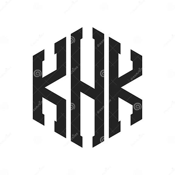 KHK Logo Design. Initial Letter KHK Monogram Logo Using Hexagon Shape ...