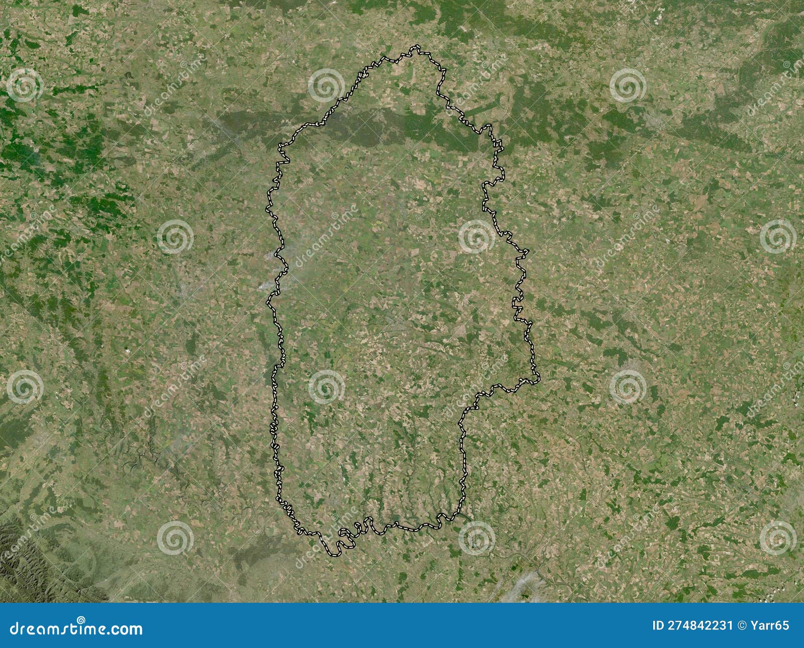 Khmel Nyts Kyy, Ukraine. Low-res Satellite. No Legend Stock ...