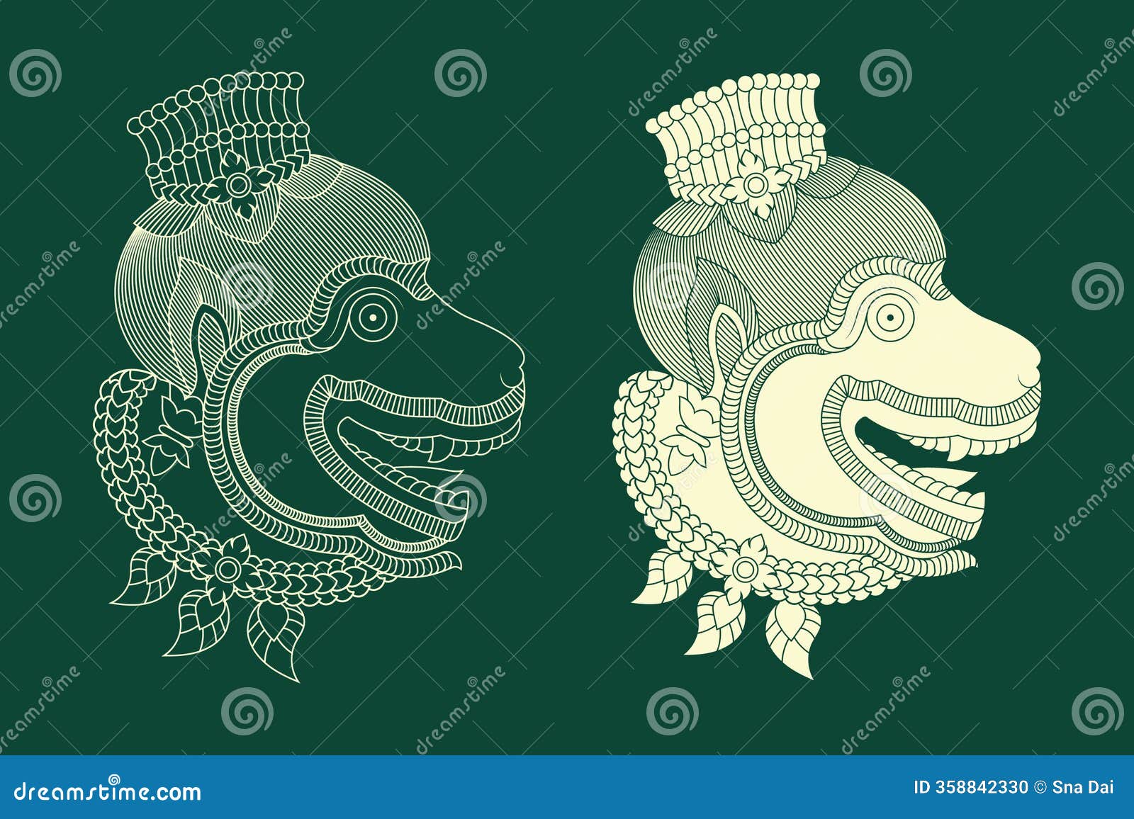 Khmer Art Elements, Vector Illustrator Design | CartoonDealer.com ...