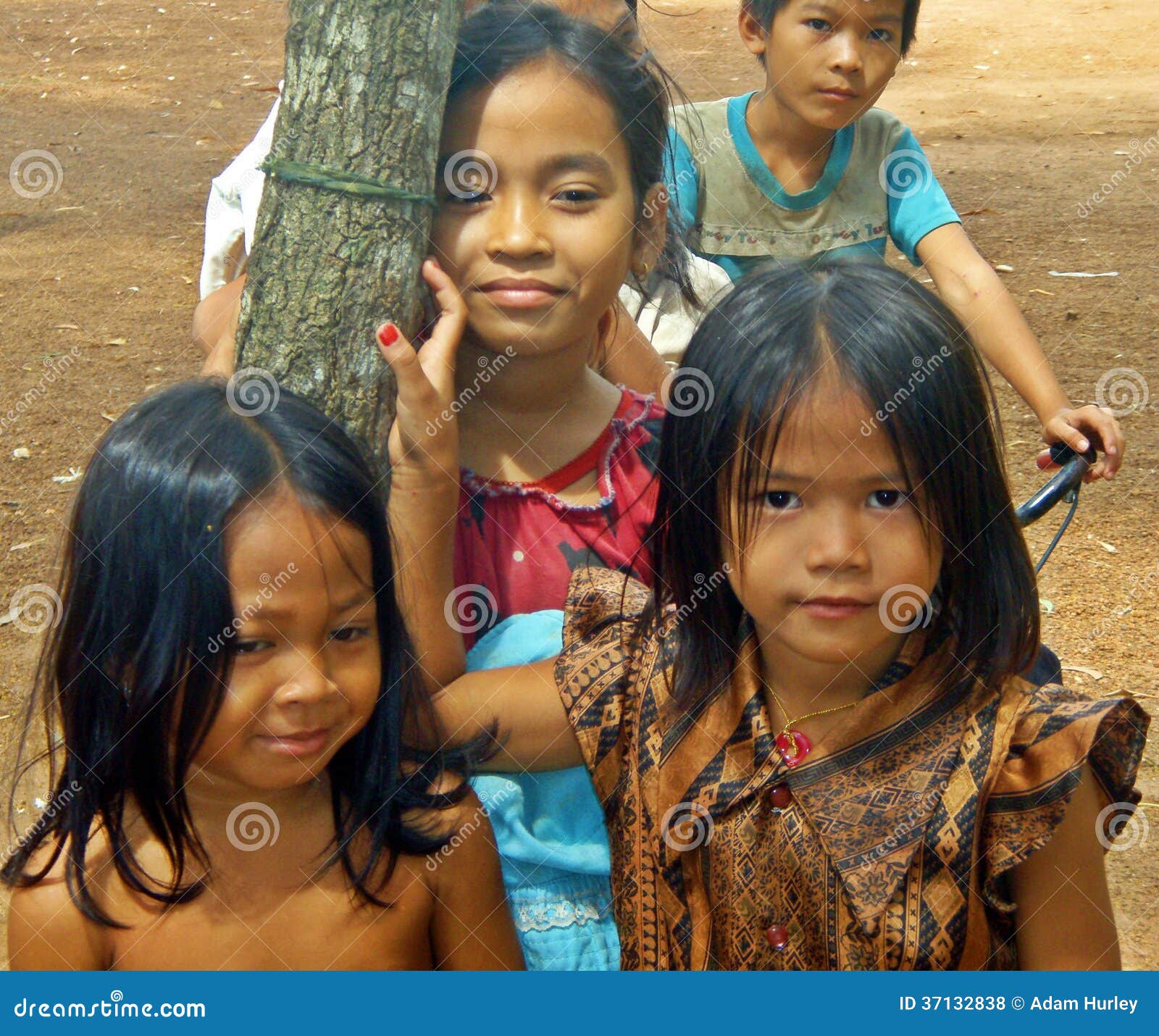 Khmer Friends editorial stock photo. Image of asian, face - 37132838