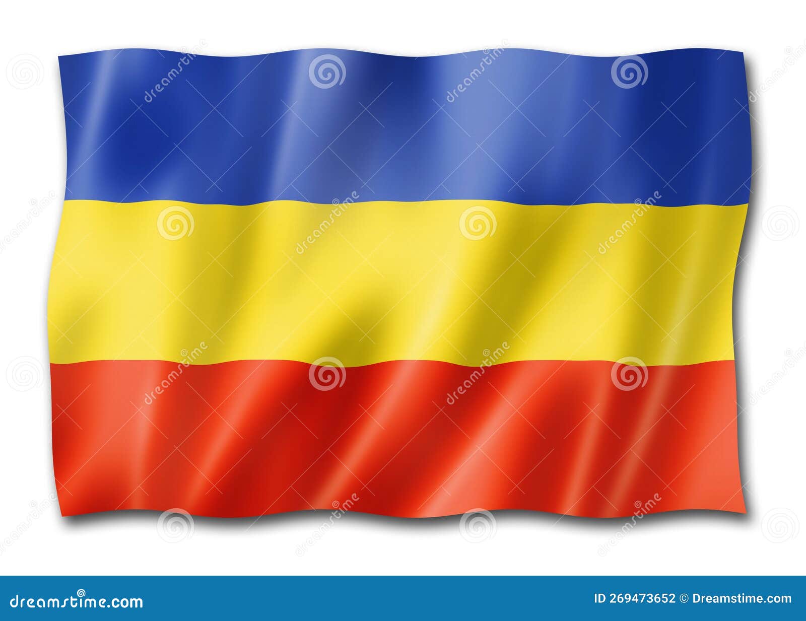 Khmer Krom Ethnic Flag, Vietnam Stock Illustration - Illustration of ...