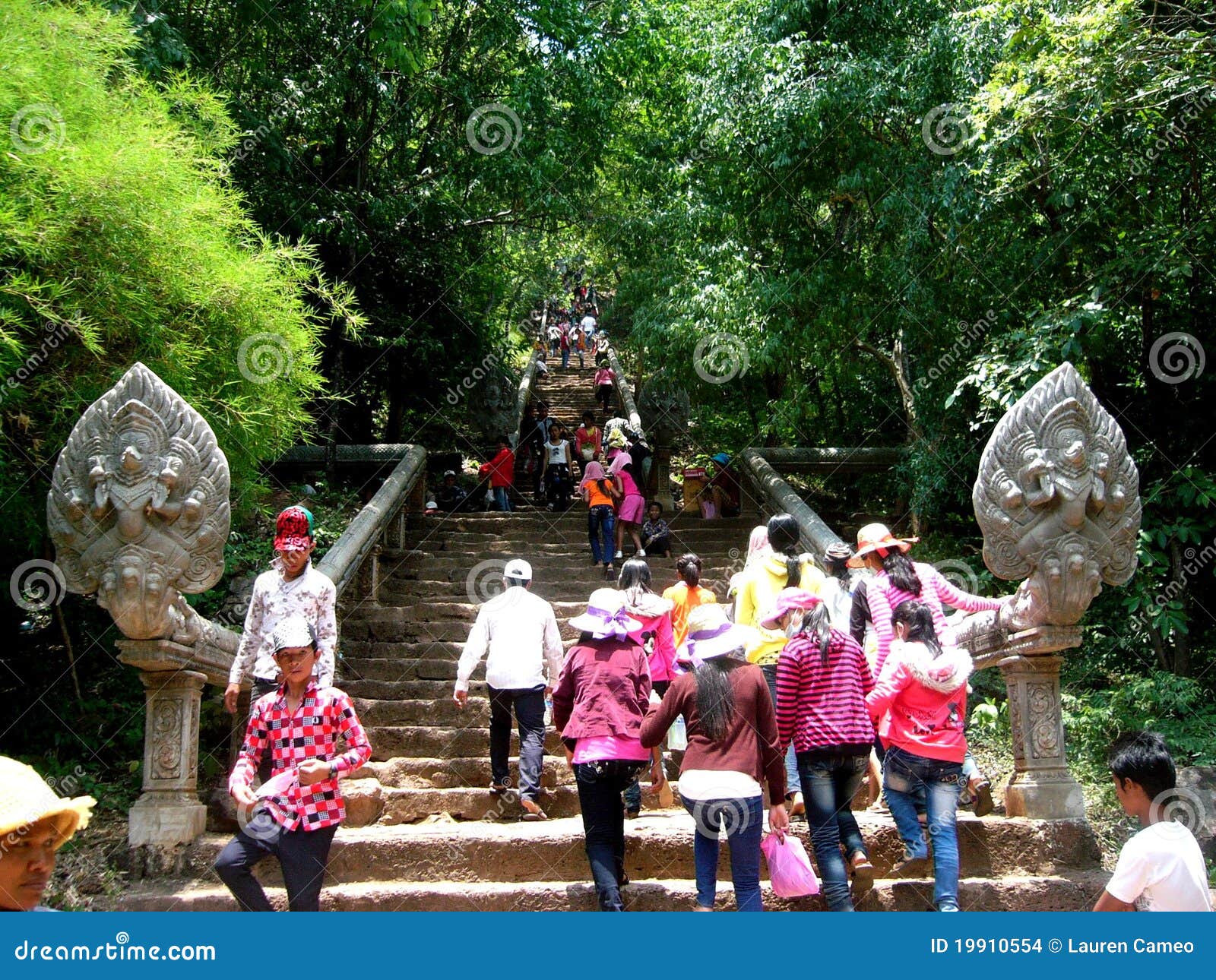 Khmer New Year Paper Lantern On Cambodian Temple. Khmer New Year ...