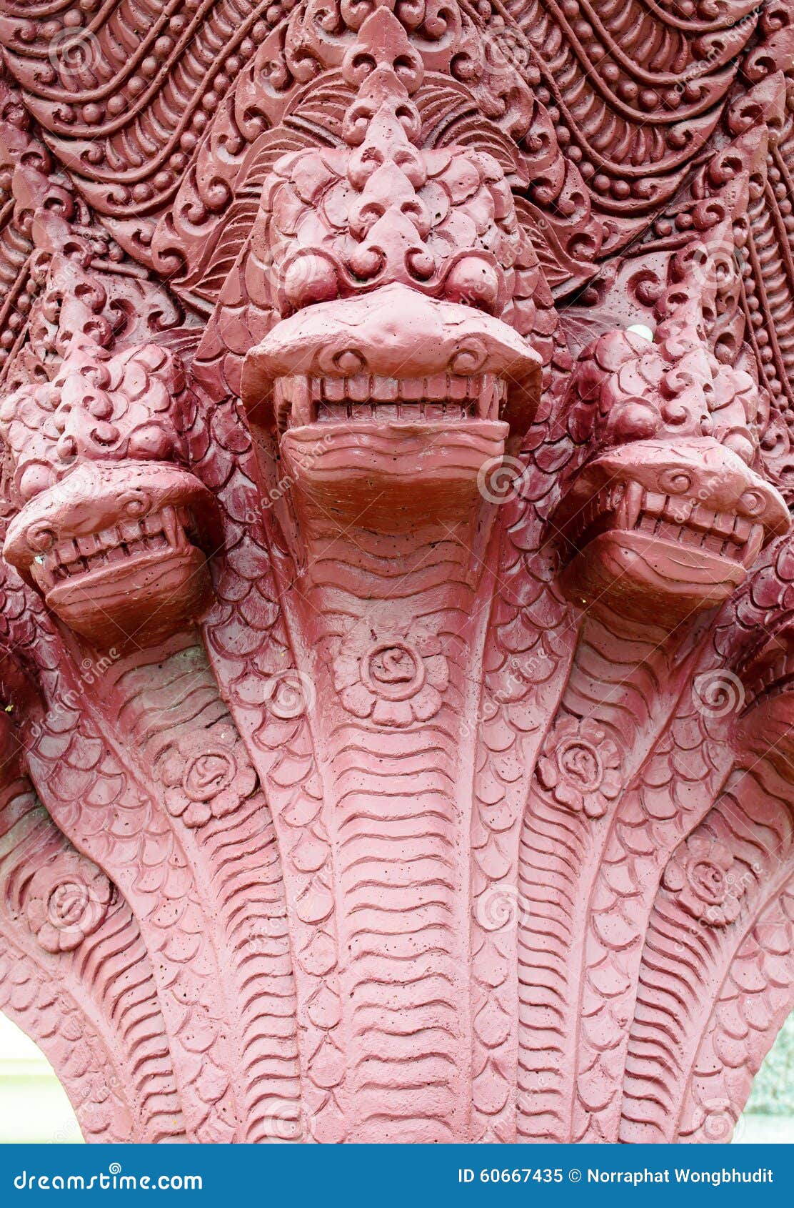 Khmer Style Naga Head stock image. Image of dragon, head - 60667435