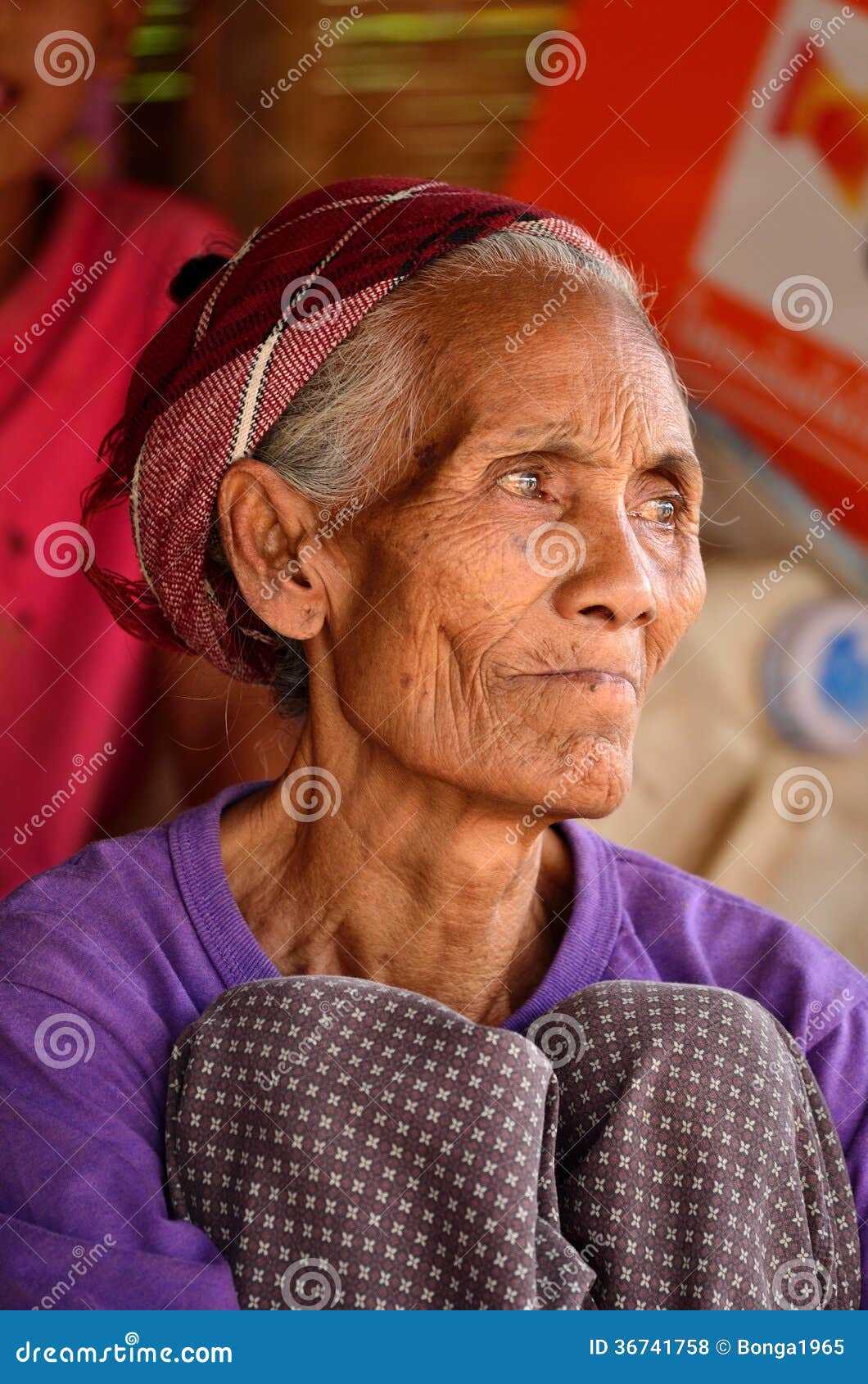 Khmu ethnic woman editorial stock photo. Image of ornament - 36741758