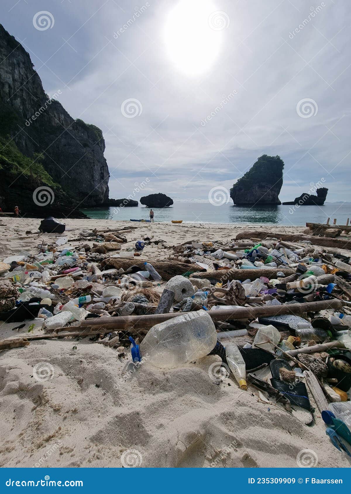 Kho Phi Phi Thailand Beaches Full Of Plastic Bottle And Garbage In ...