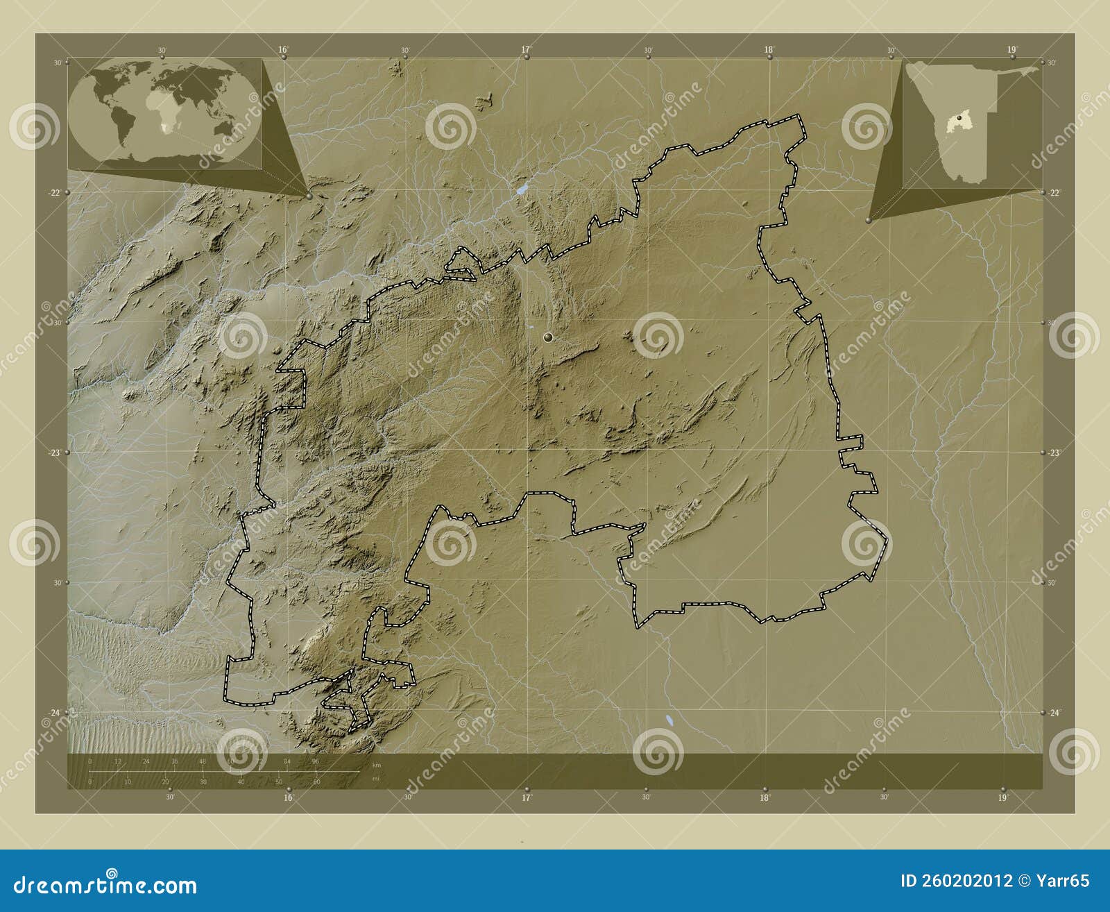 Khomas, Namibia. Wiki. Major Cities Stock Illustration - Illustration ...