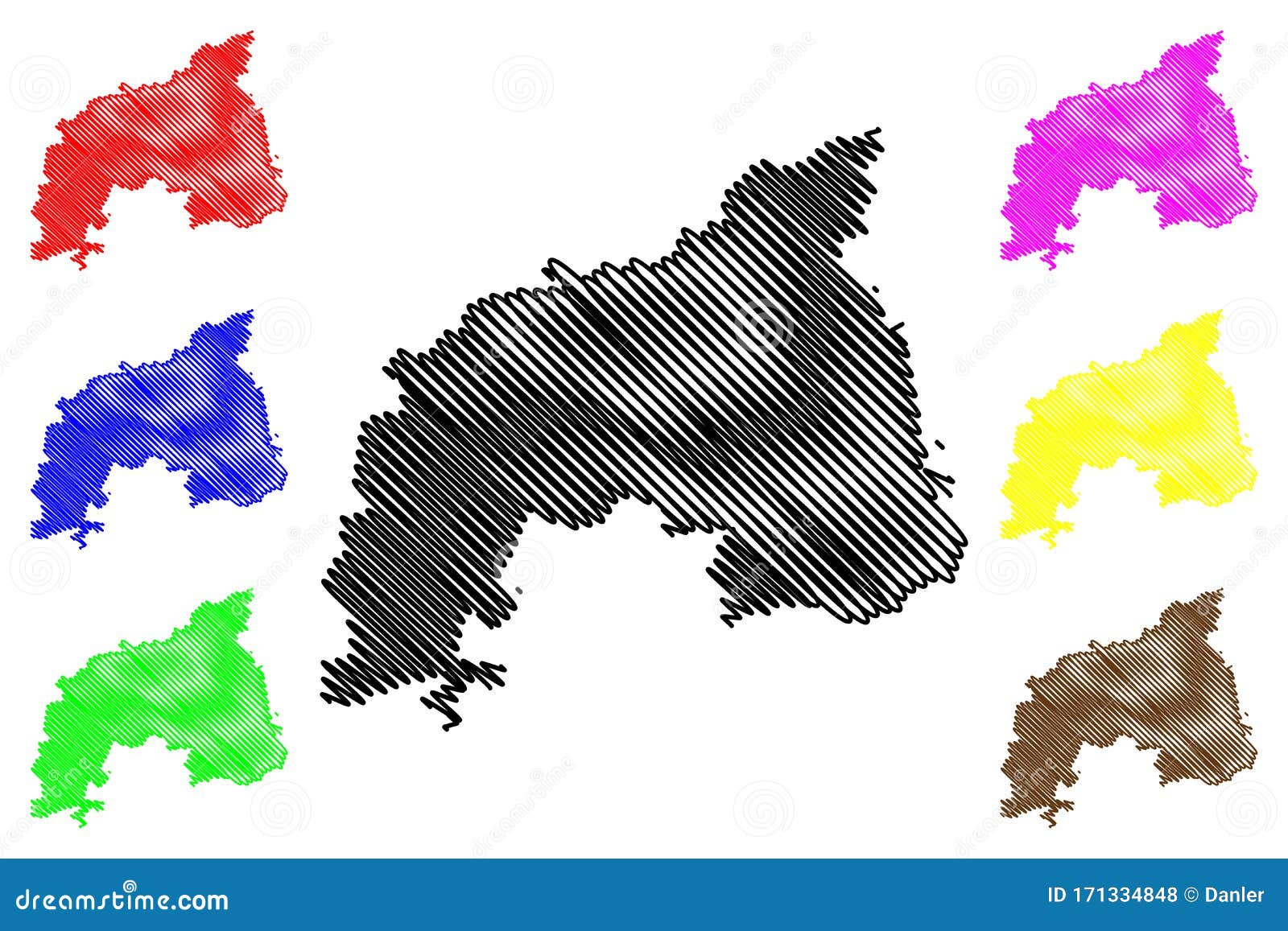 Khomas Region Regions of Namibia, Republic of Namibia Map Vector ...