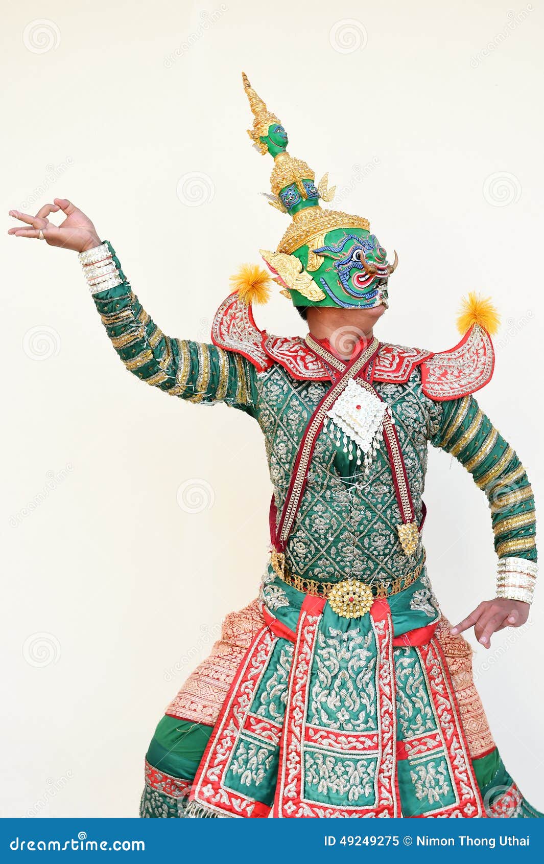 Khon,kind of Thai drama stock image. Image of history - 49249275