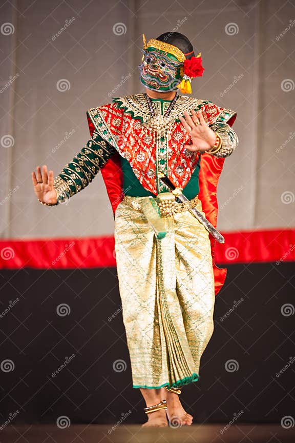 Khon the story of Ramayana editorial stock photo. Image of draw - 24376313