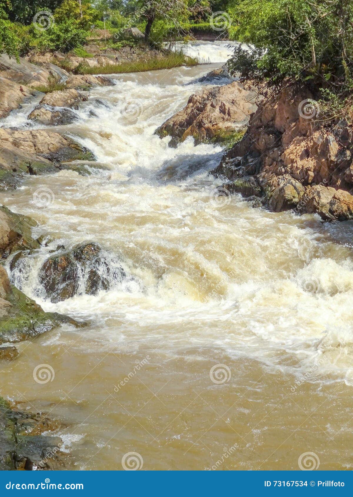 Khone Phapheng Falls stock photo. Image of mekong, nature - 73167534