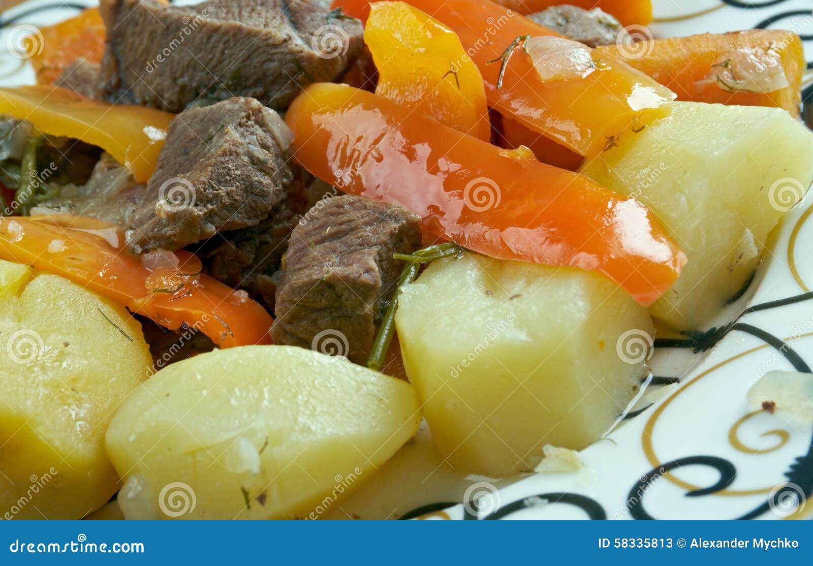 Khorkhog image stock. Image of asie, assiette, repas - 58335813
