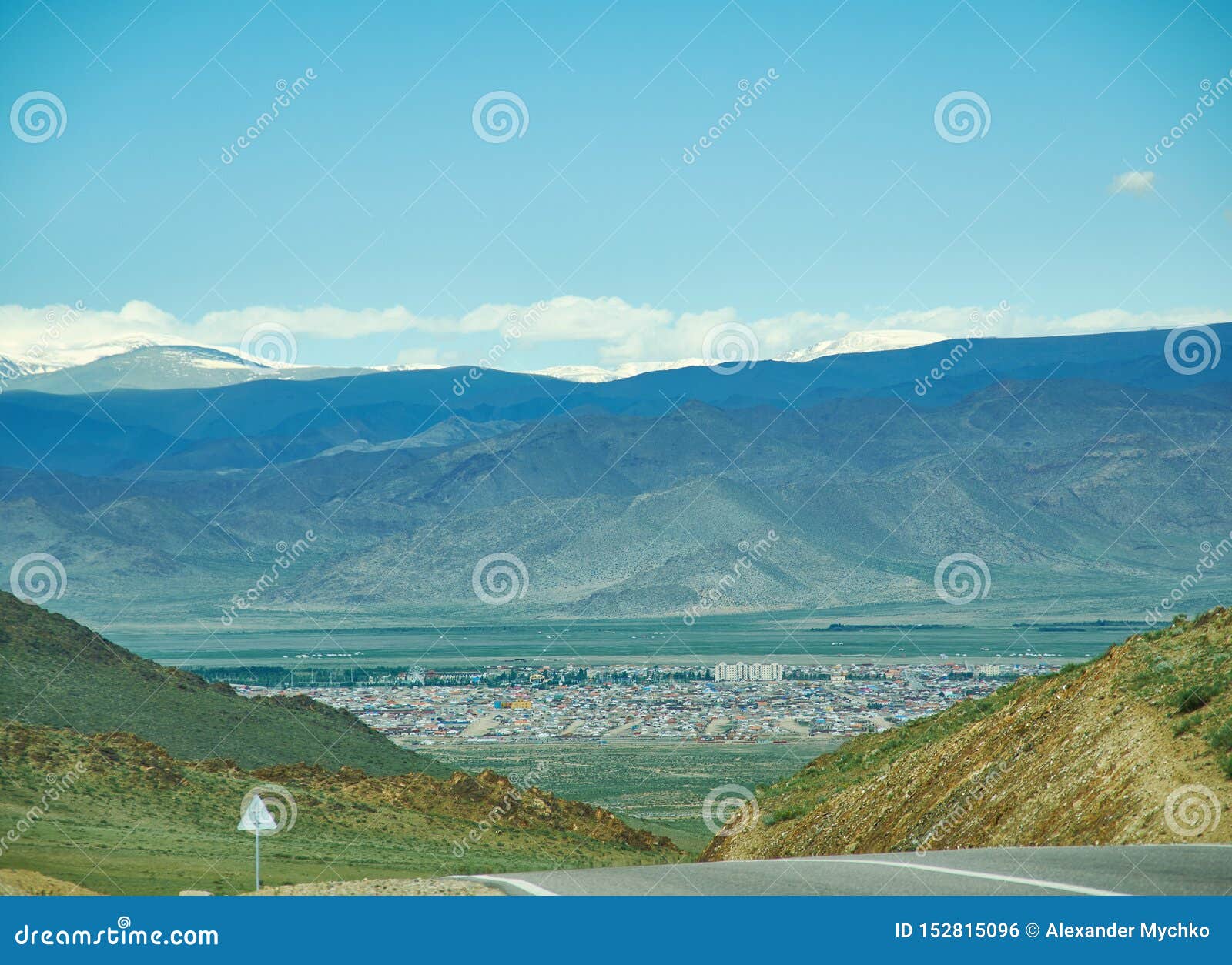 Khovd city stock photo. Image of scene, hovd, city, travel - 152815096