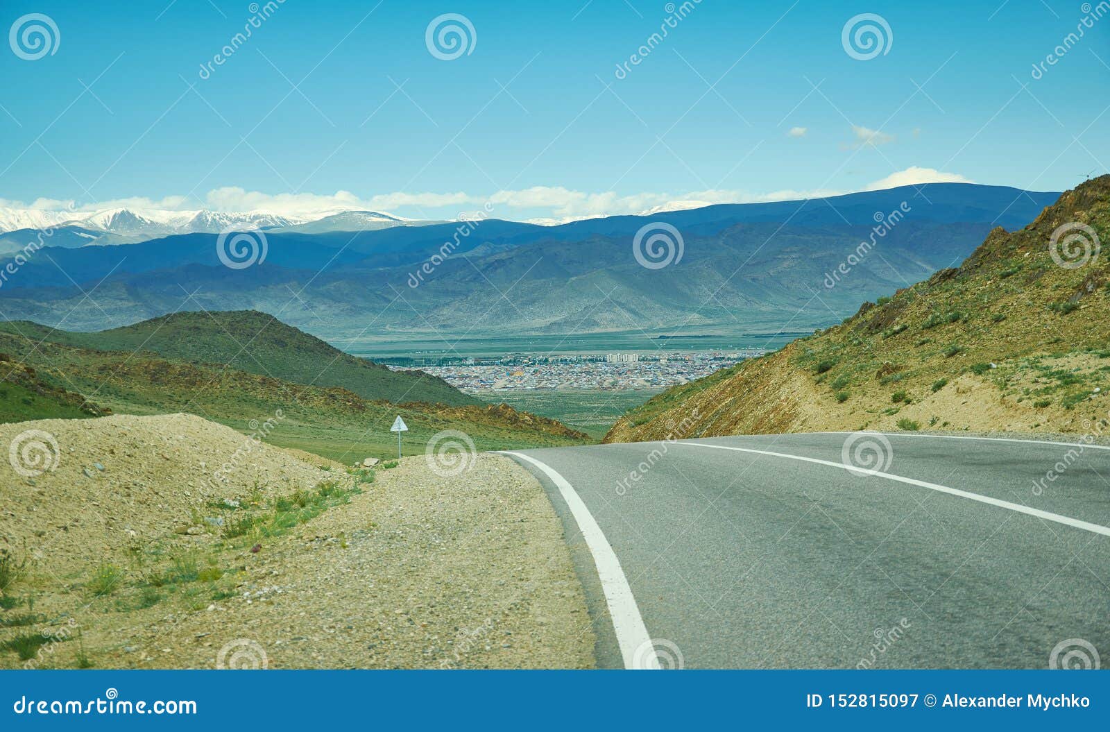 Khovd city stock image. Image of khovd, mongolian, town - 152815097