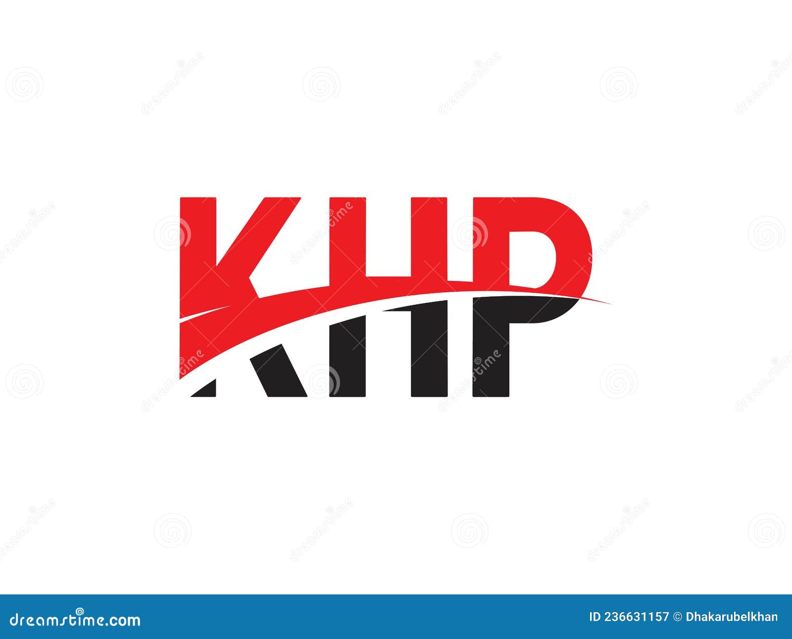 KHP Letter Initial Logo Design Vector Illustration Stock Vector ...