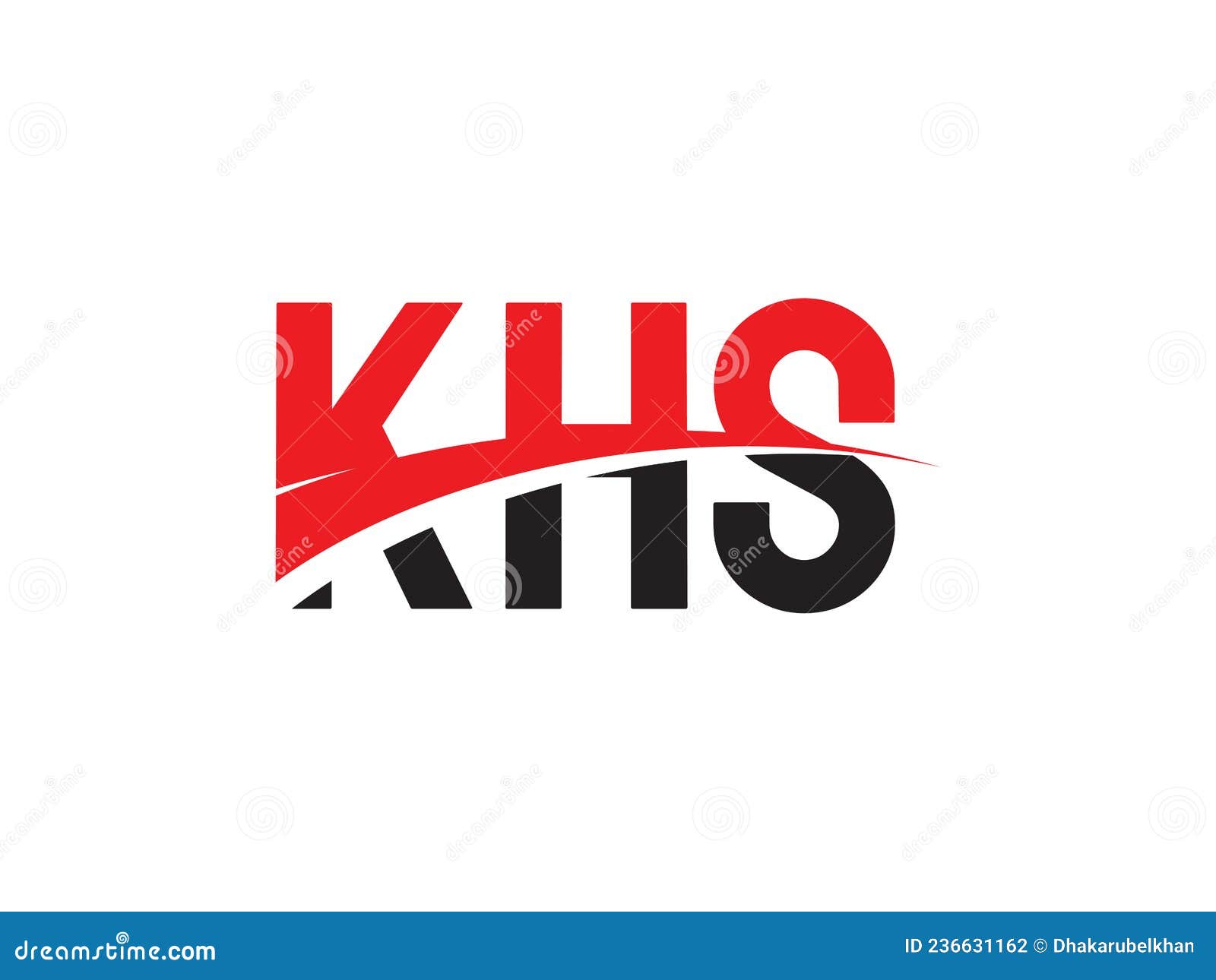 KHS Letter Initial Logo Design Vector Illustration Stock Vector ...