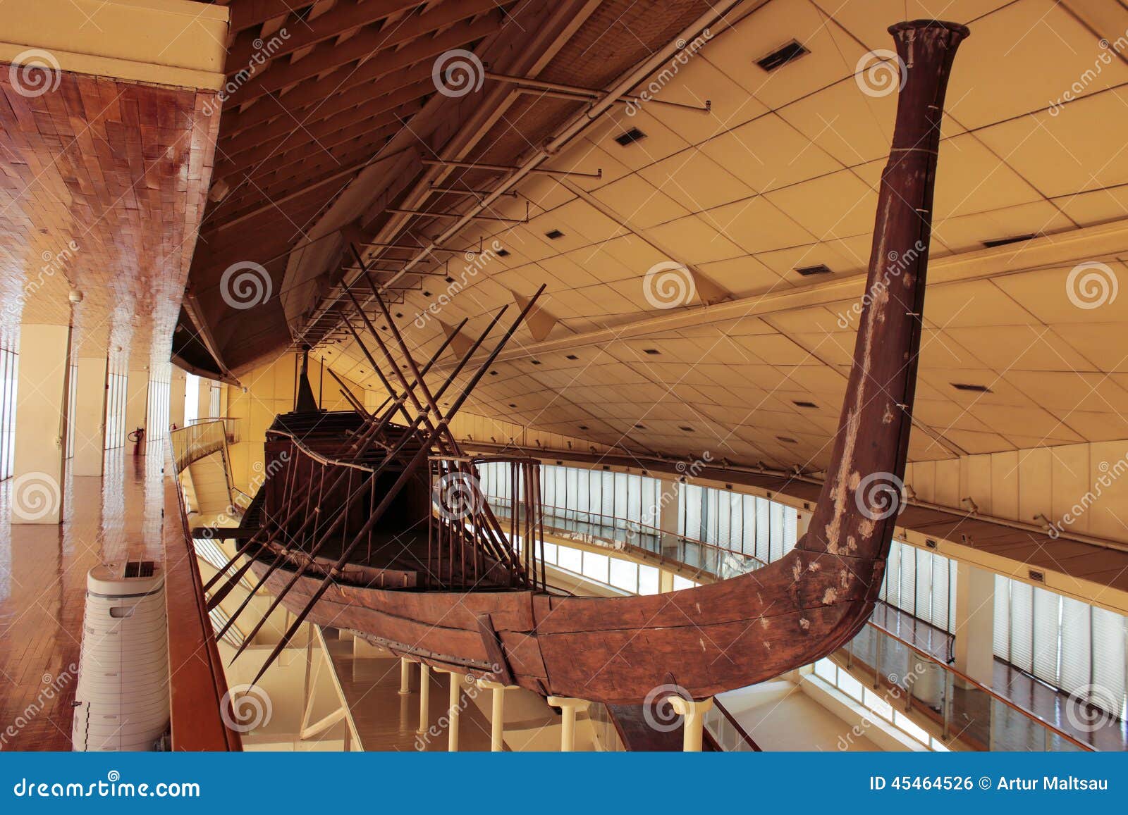Khufu Ship. Full-size Vessel from Ancient Egypt Stock Photo - Image of ...
