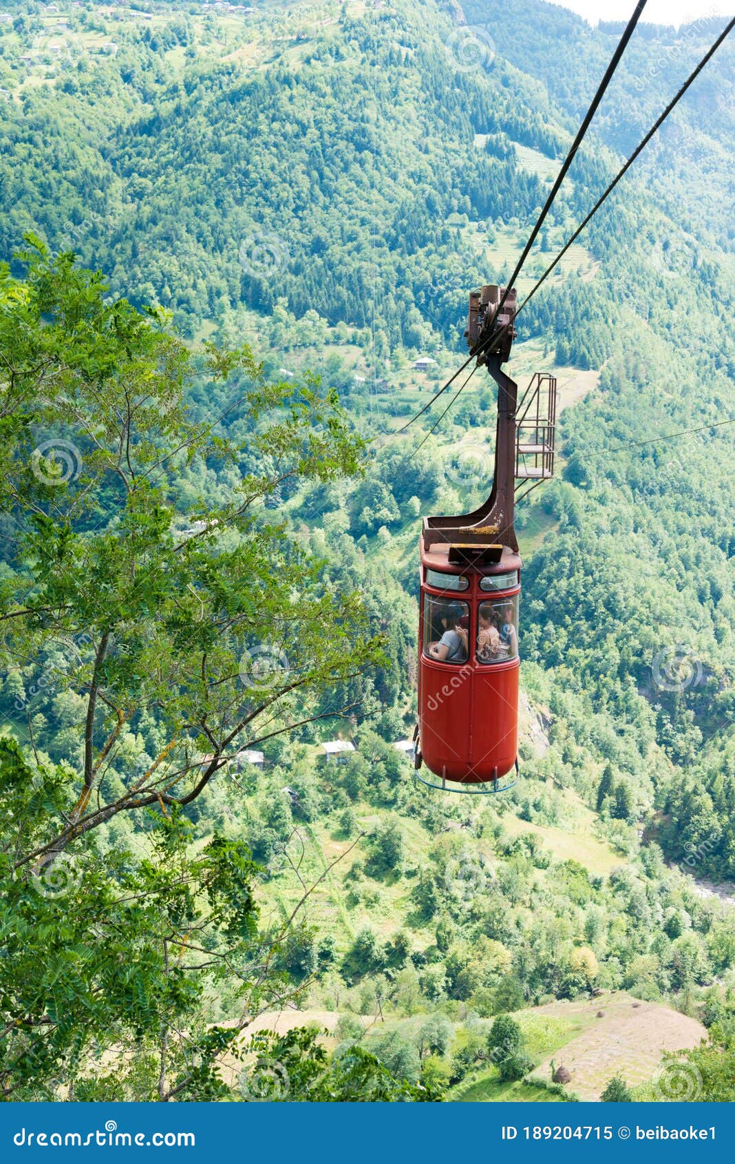 Ropeway in Khulo, Adjara, Georgia. it is Built by Soviet Union ...