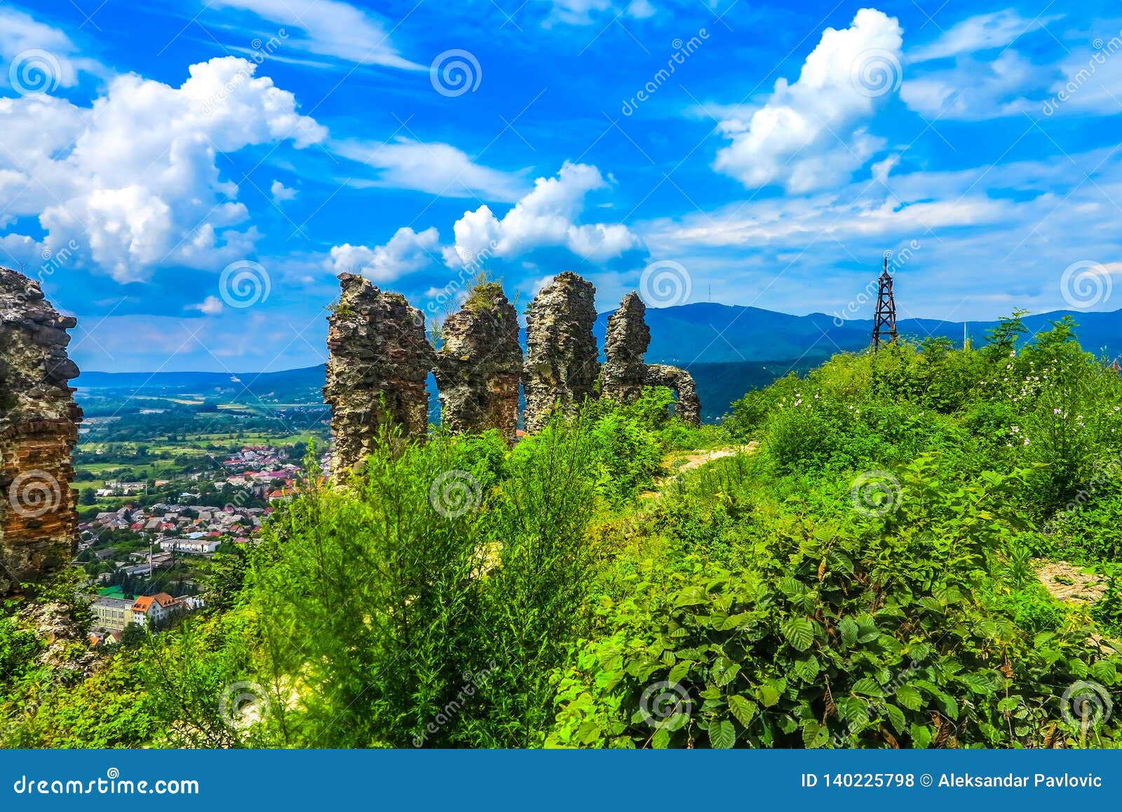 Khust Castle Ruins 07 stock photo. Image of history - 140225798