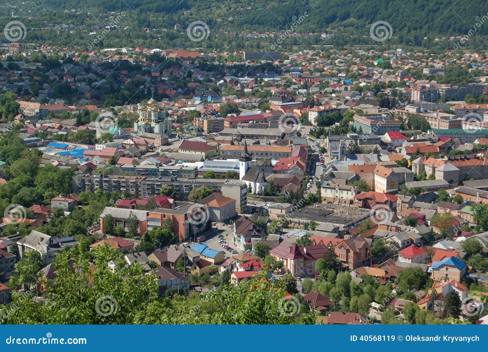 Khust city stock image. Image of city, khust, tree, background - 40568119