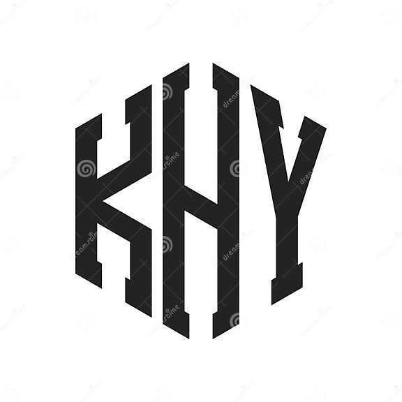 KHY Logo Design. Initial Letter KHY Monogram Logo Using Hexagon Shape ...
