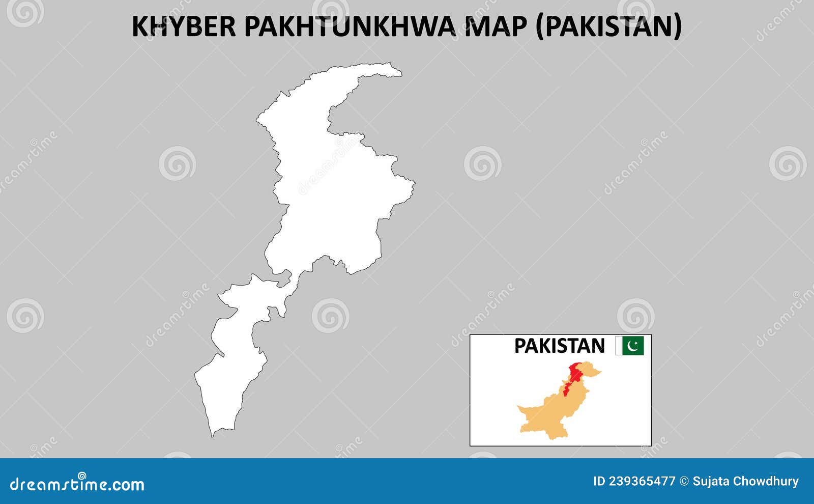 Khyber Pakhtunkhwa Map. Khyber Pakhtunkhwa Map Pakistan With White Background And Line Map ...