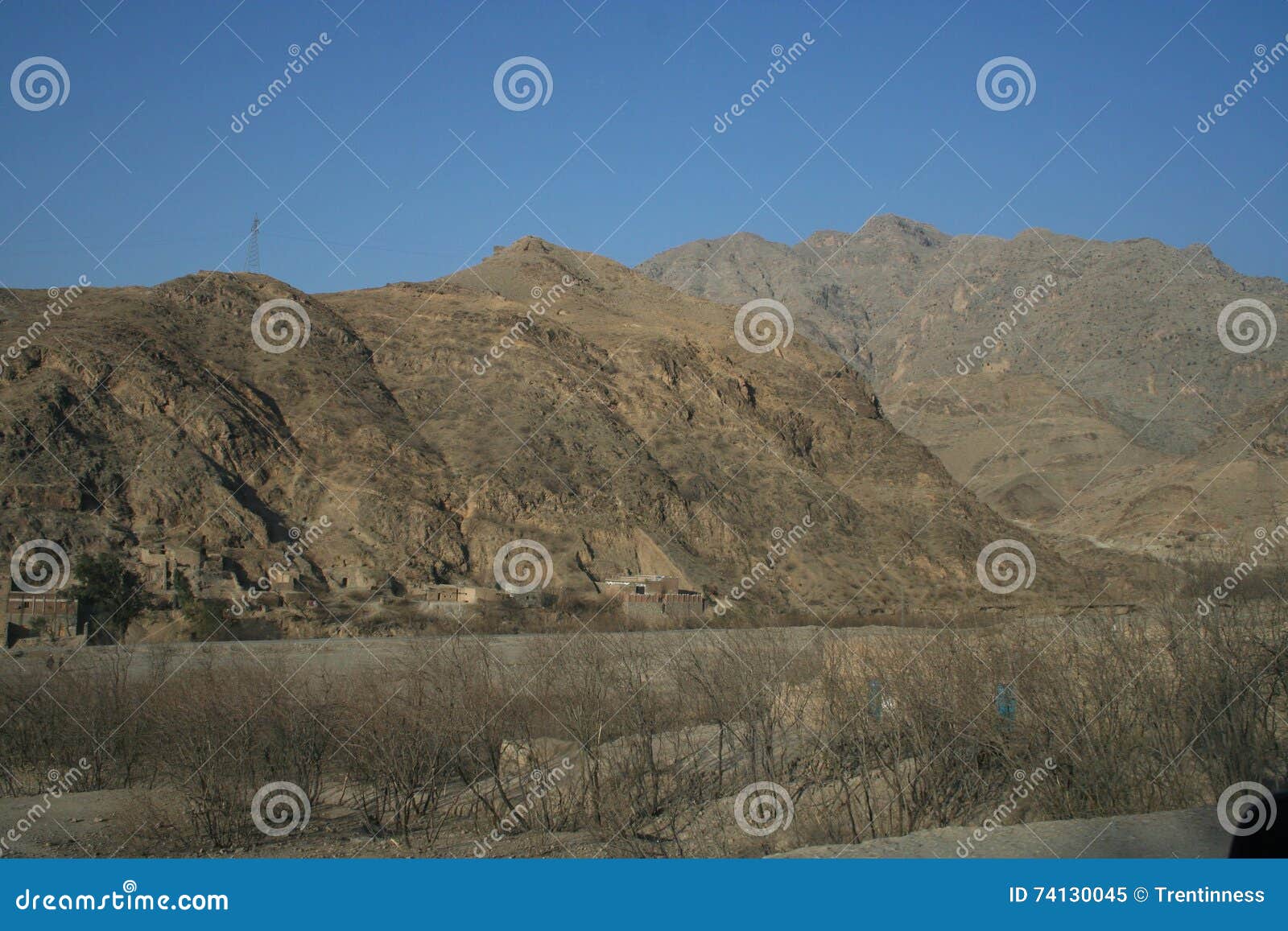 Khyber Pass in Pakistan stock image. Image of transport - 74130045