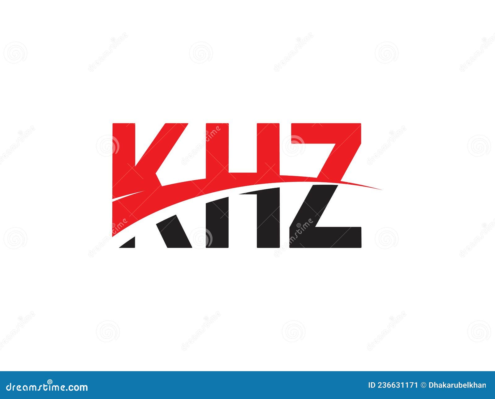 KHZ Letter Initial Logo Design Vector Illustration Stock Vector ...