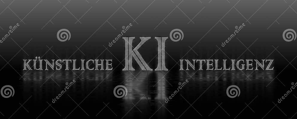 KI Banner - Reflection Effects on Structured Surface - Blurred ...