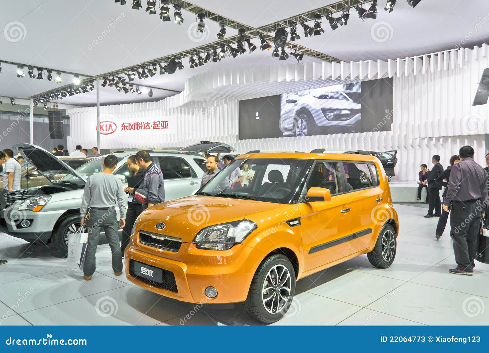 KIA booth editorial stock photo. Image of show, event - 22064773