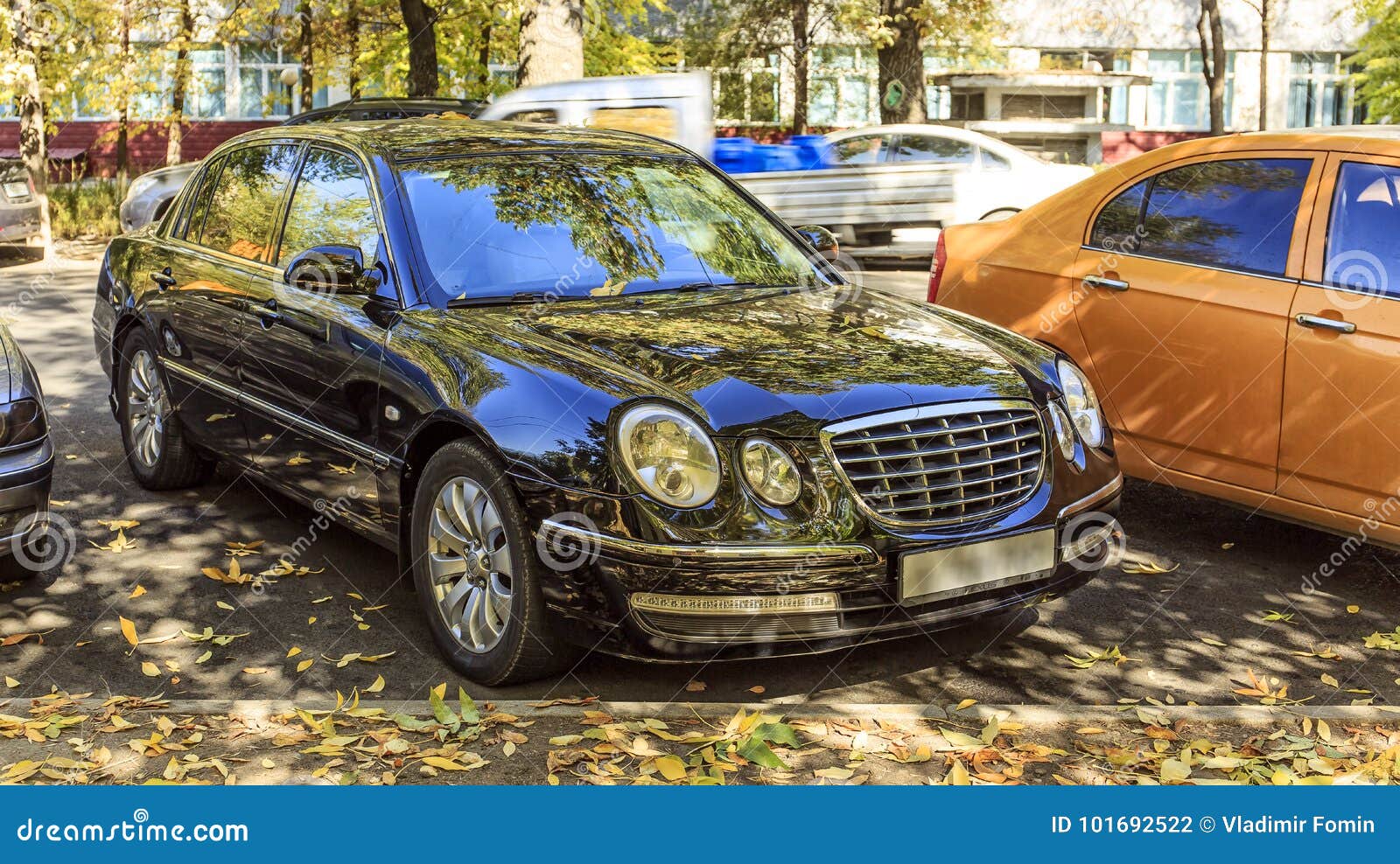 KIA car stock photo. Image of avenue, light, fall, life - 101692522