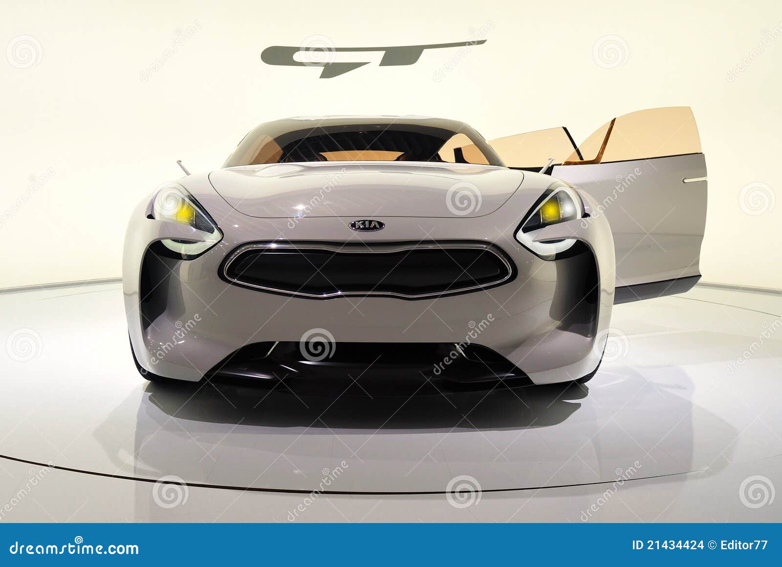 KIA GT Sport Car Front View Editorial Stock Image - Image of energy ...