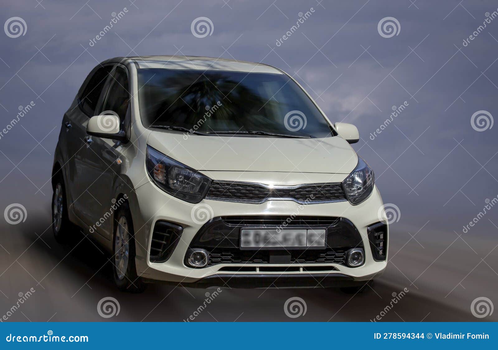 Kia White Car. Royalty-Free Stock Image | CartoonDealer.com #278594344