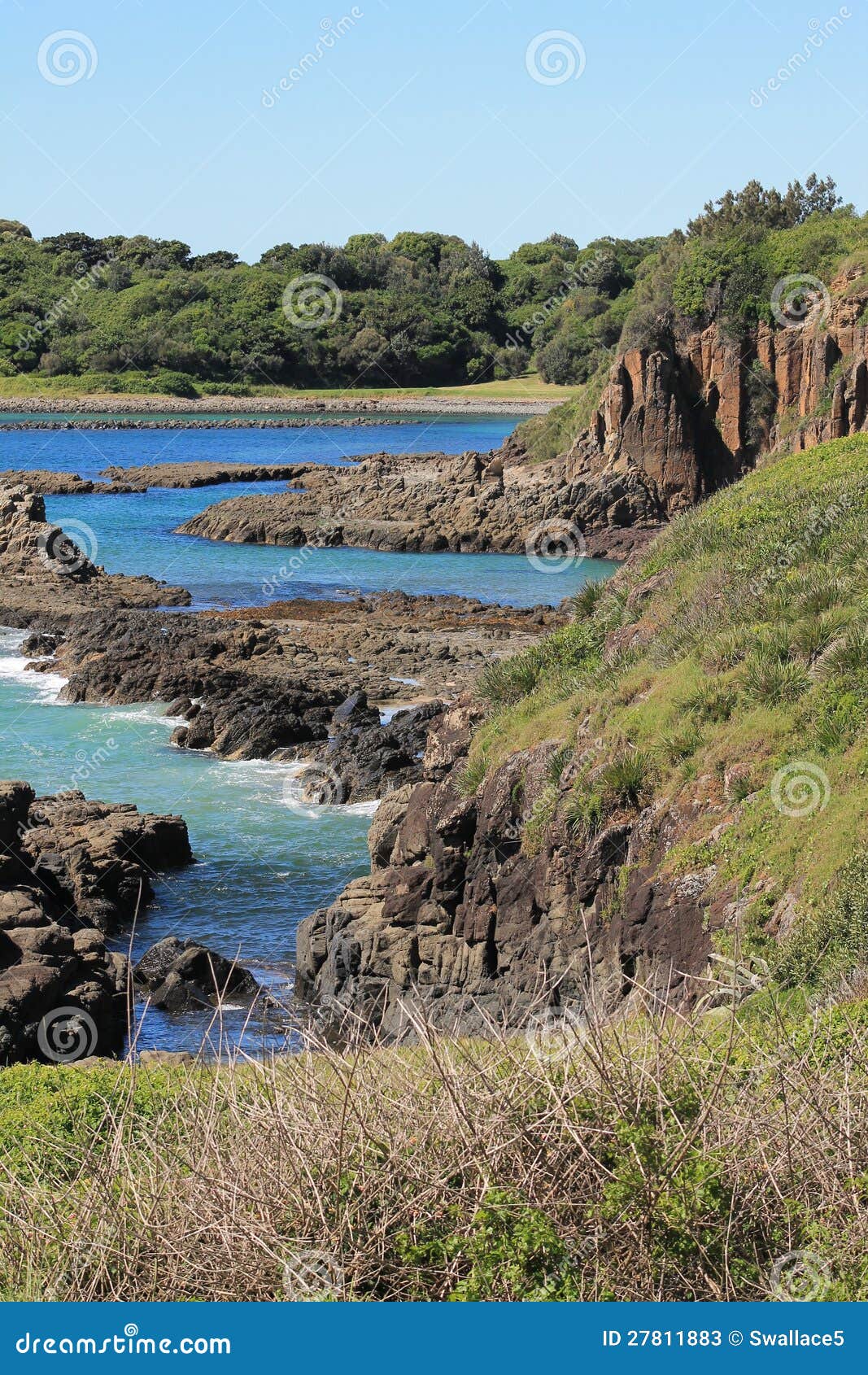 Kiama Coast stock image. Image of platform, coast, rocks - 27811883
