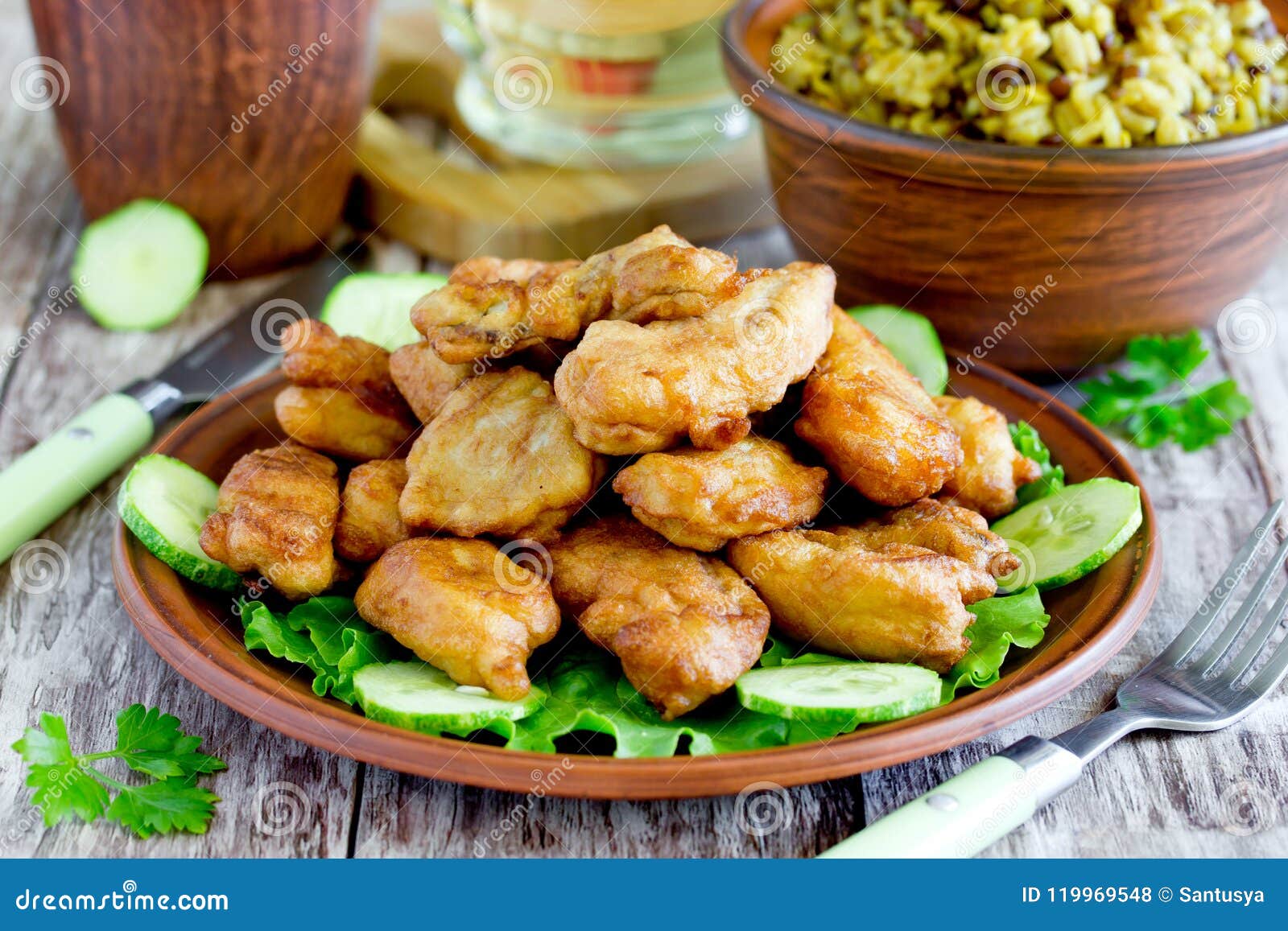 Kibbeling - Deep Fried Battered Fish Pieces Stock Photo - Image of ...