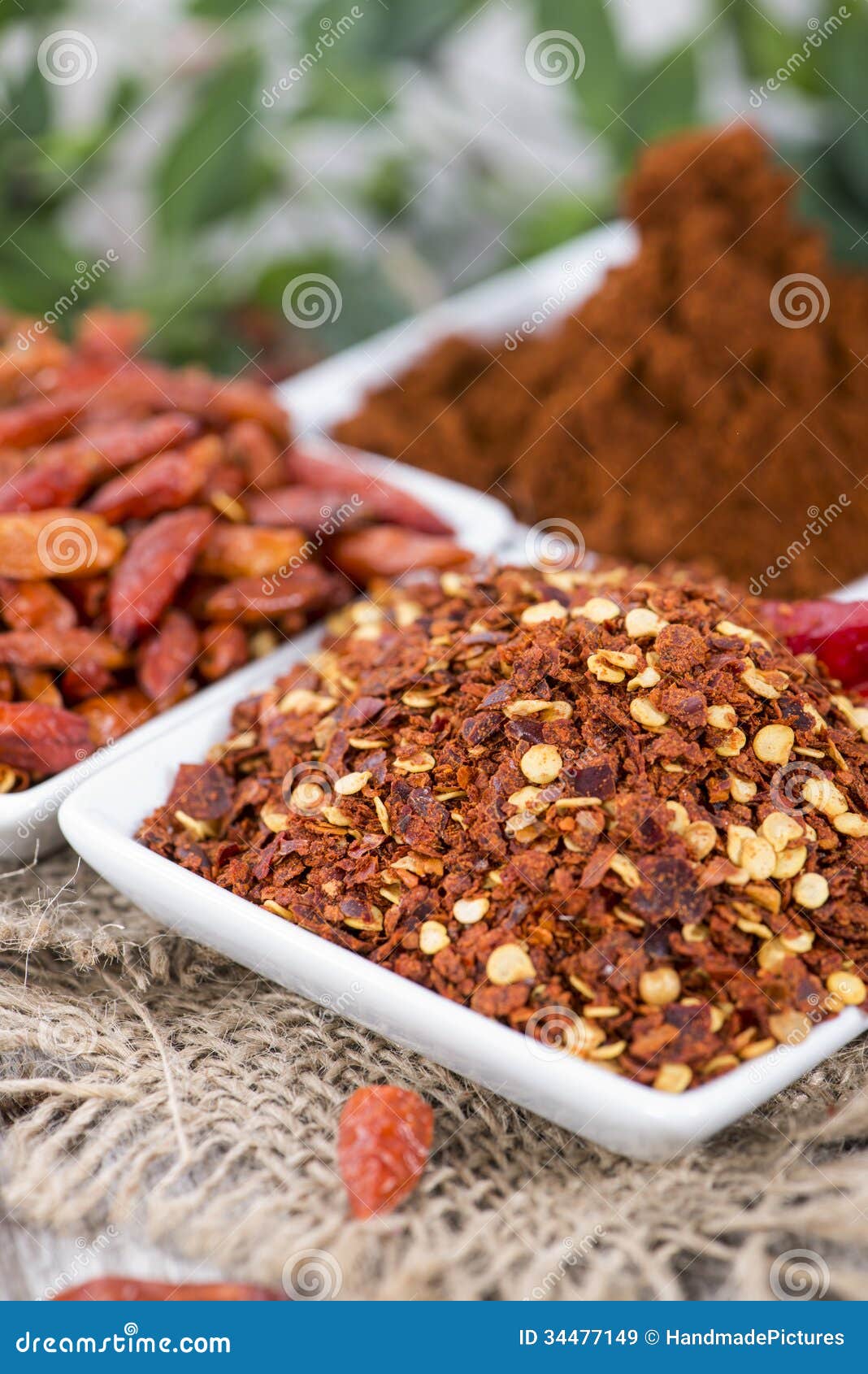 Kibbled Chilli Fruits stock image. Image of portion, natural - 34477149