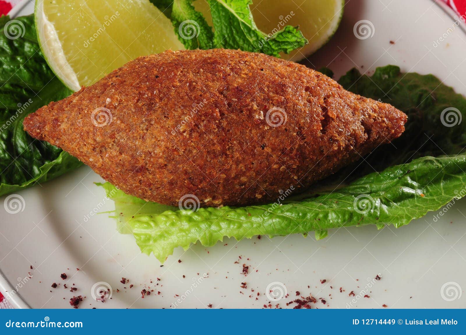 Kibe. stock image. Image of meat, mediterranean, ethnic - 12714449