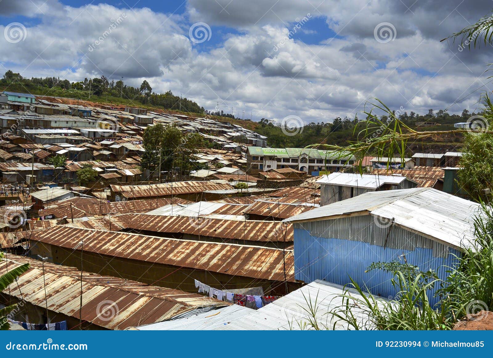 Kibera Slum in Nairobi, Kenya Stock Photo - Image of cityscape, view ...