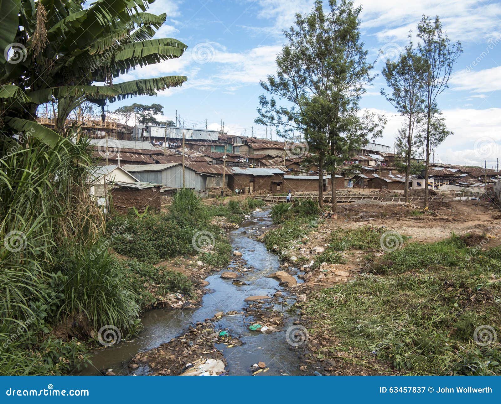 Kibera slum stock image. Image of community, cholera - 63457837