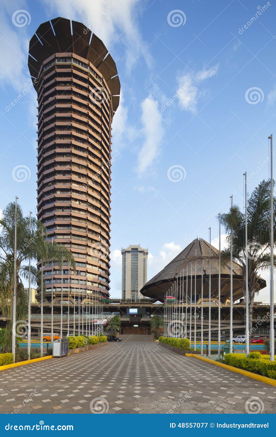 KICC-byggnad I Nairobi, Kenya Fotografering för Bildbyråer - Bild av ...