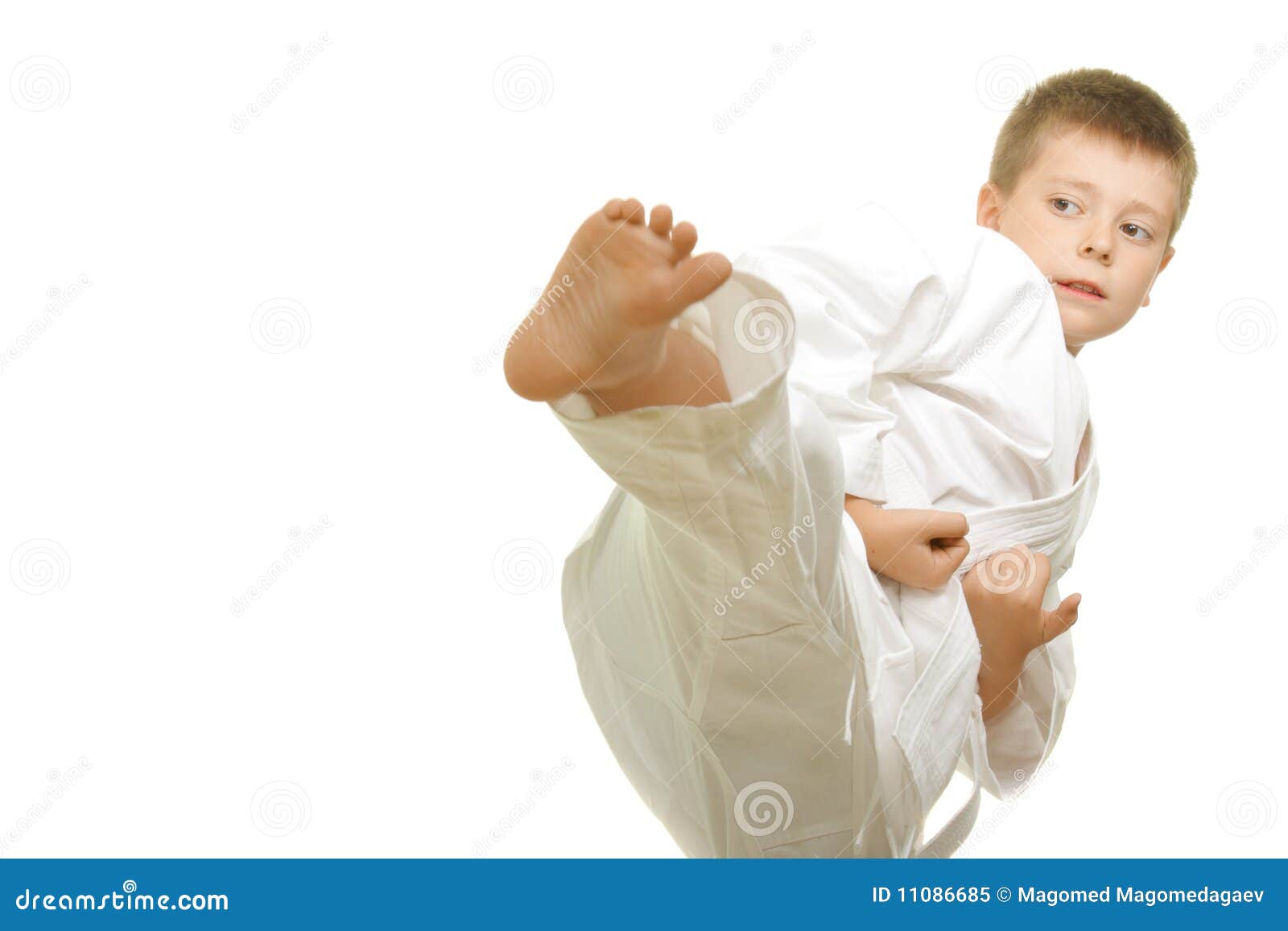 Kick stock image. Image of defence, karate, white, arts - 11086685
