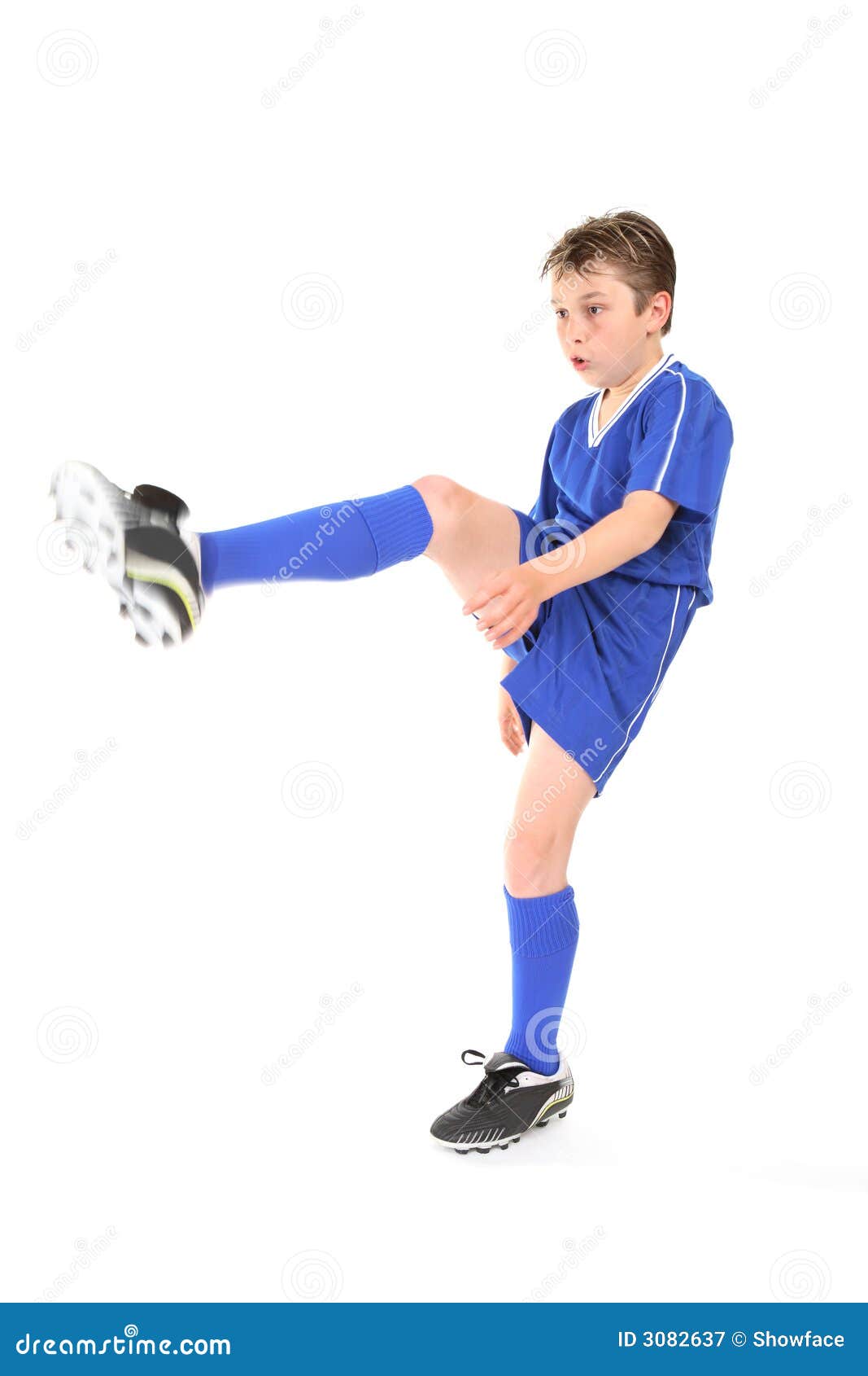 Kick stock image. Image of action, goal, sport, motion - 3082637