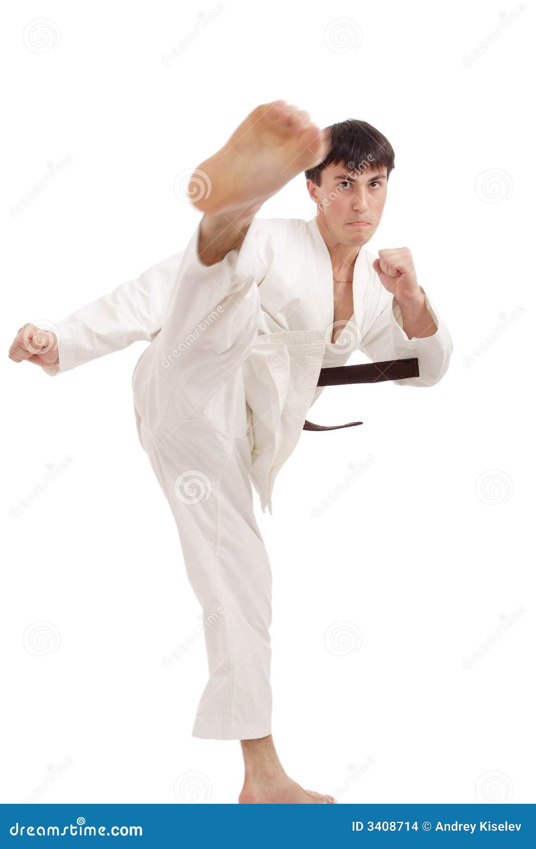 Kick stock photo. Image of dangerous, leisure, kata, boxing - 3408714