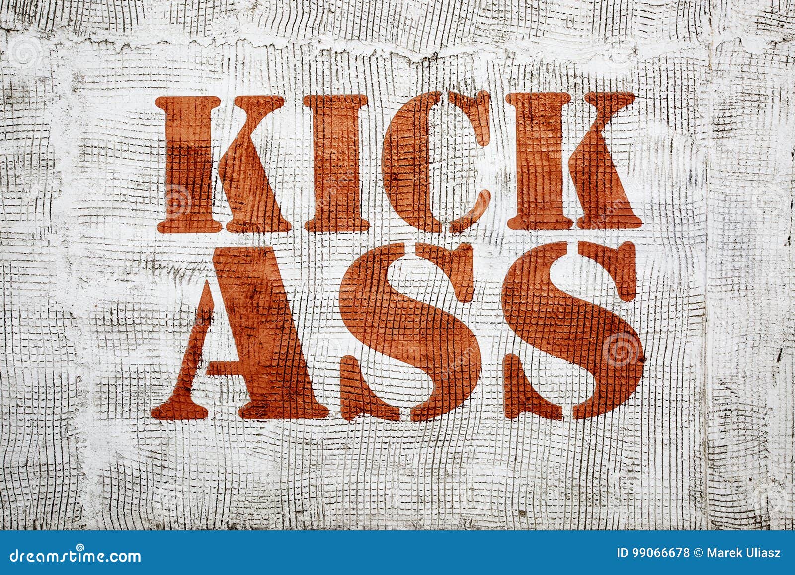 Kick graffiti sign stock photo. Image of wall, business - 99066678