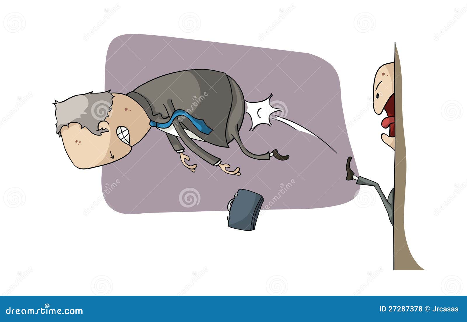 Kick away! stock vector. Illustration of anger, foreman - 27287378