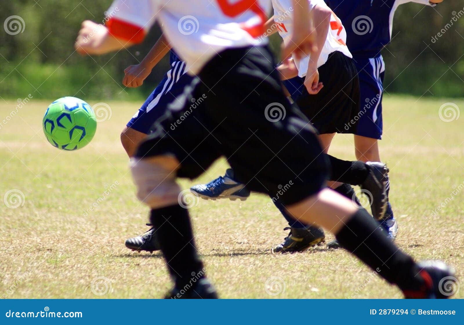 Kick the ball stock photo. Image of ball, outdoor, team - 2879294