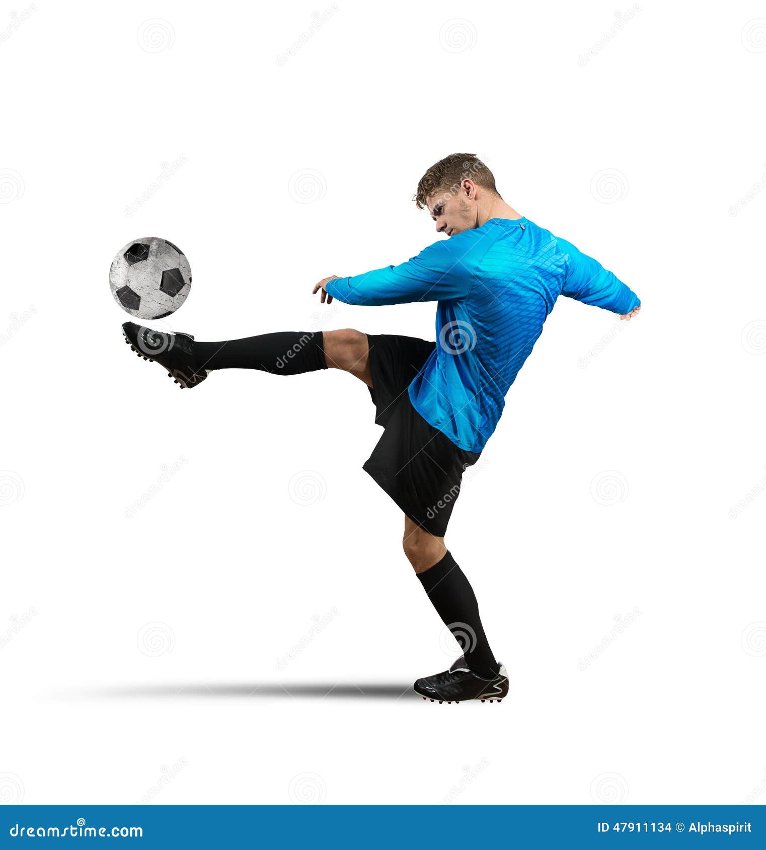 Kick the ball stock photo. Image of play, health, ball - 47911134