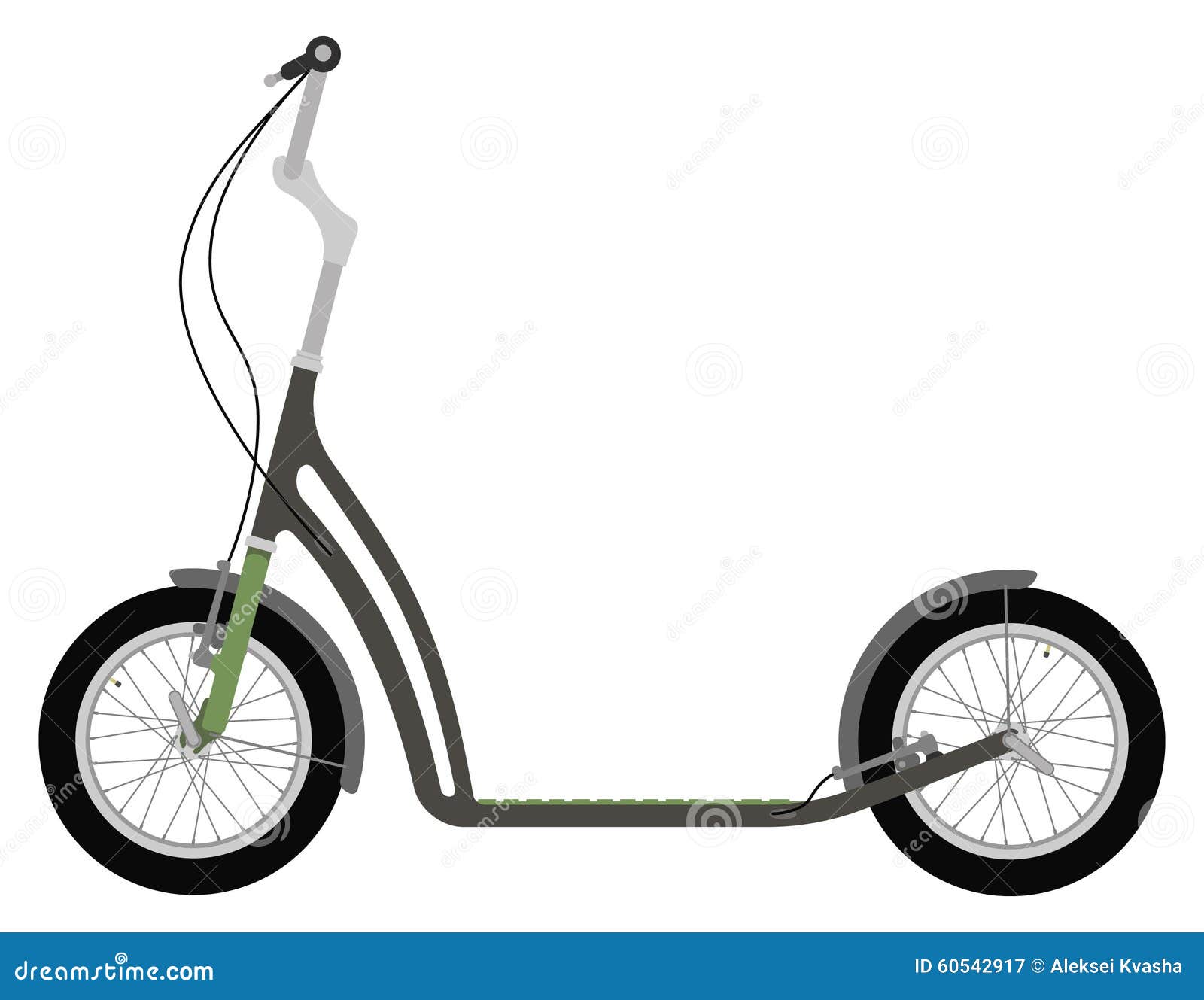 Kick bike scooter stock vector. Illustration of kick - 60542917