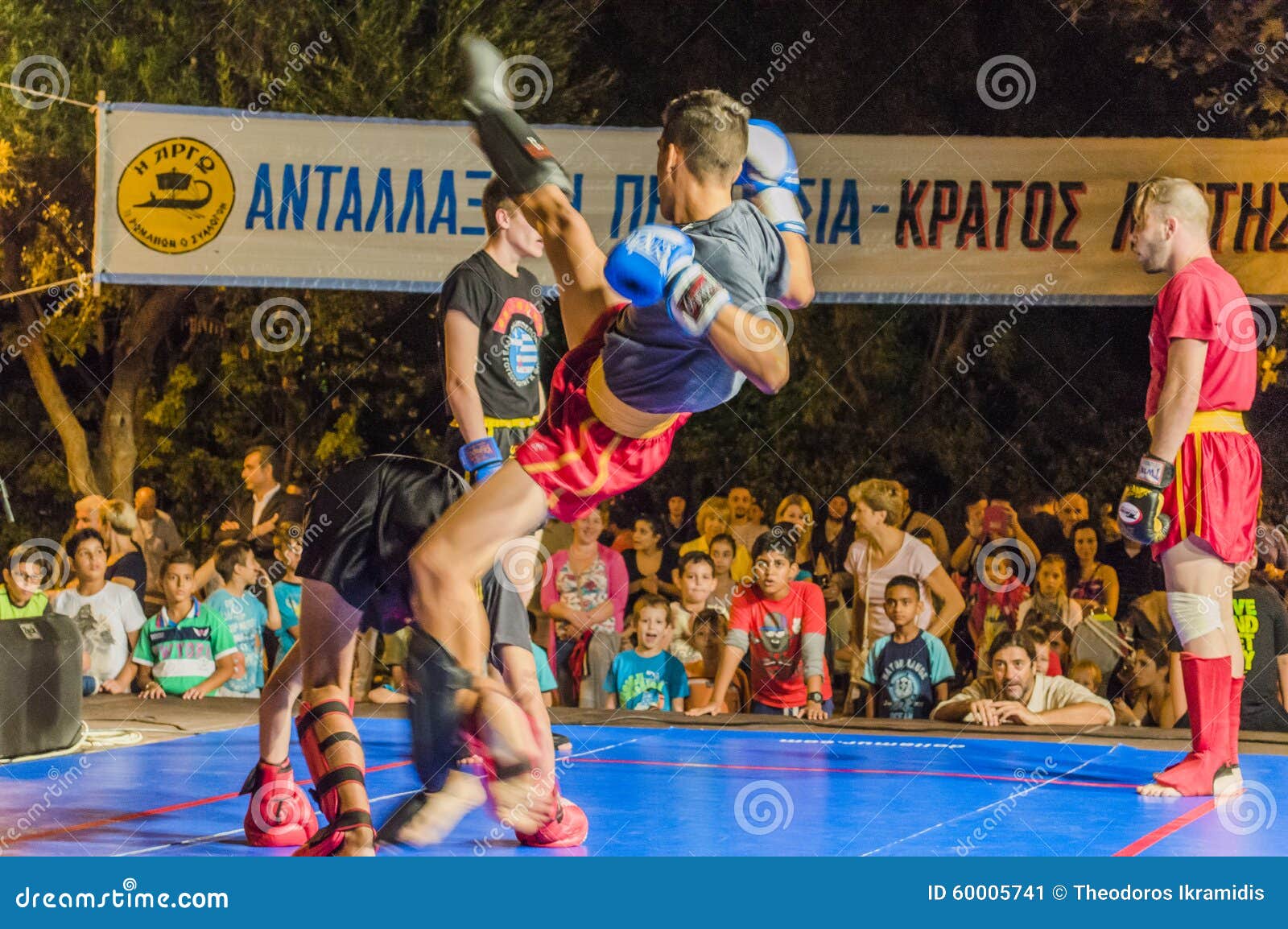 Kick Box fight editorial photo. Image of athens, pairs - 60005741